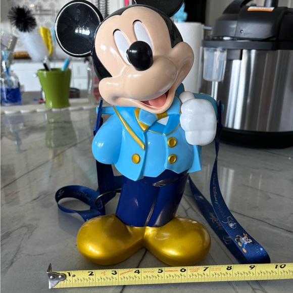 Other | Mickey Mouse Popcorn Bucket Blue And Gold 5th Celebration ...